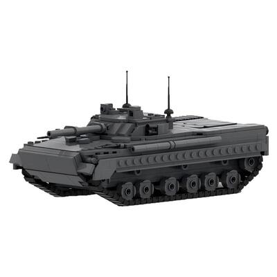 BMP-3坦克积木武装装甲车模型