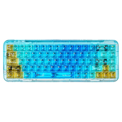 泰坦国度蔚蓝海岸透光透明键帽