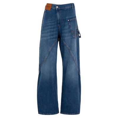 JW ANDERSON 男士复古阔腿锥形水洗牛仔裤银泰百货精品 301574