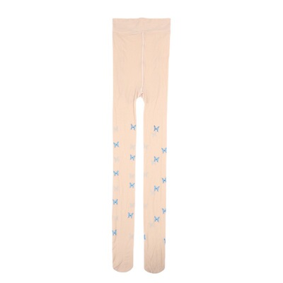 油亮蝴蝶印花丝袜超薄大码防勾丝