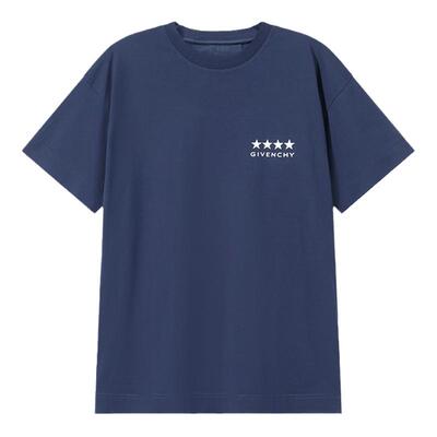 纪梵希男士宽松版圆领短袖T恤