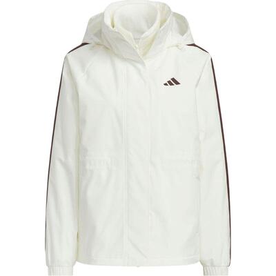 滔搏adidas阿迪达斯女子保暖运动休闲连帽外套梭织夹克KB7592