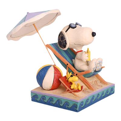 enesco正版史努比手办花生漫画