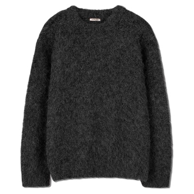 女士新款宽松超大号毛绒针织上衣