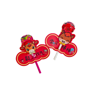 马年新款棒棒糖插卡纸糖果装饰卡