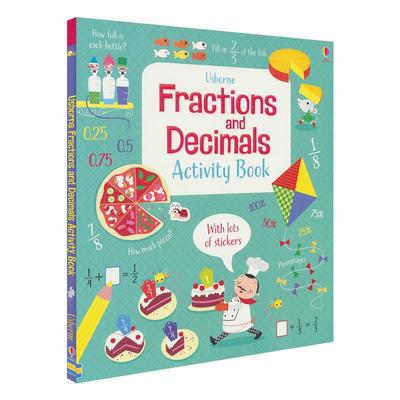 Usborne Fractions and Decimals Activity Book 数学分数和小数 儿童数学启蒙活动书 英文原版进口 尤斯伯恩数学 正版
