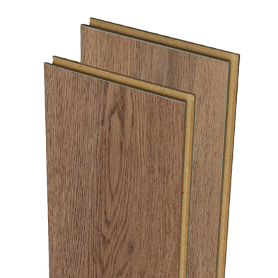 胡桃色石塑WPC地板防水防霉无醛