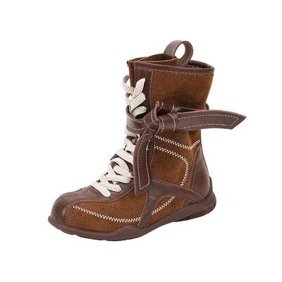 Ginuorat奇诺鼠儿童英伦风靴子