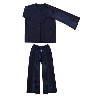 加绒易穿脱病号服保暖护理服秋冬