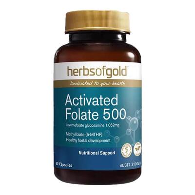 澳洲HerbsofGold叶酸60粒