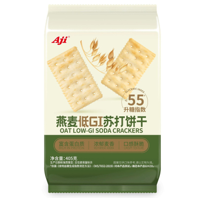 Aji燕麦低GI咸味苏打饼干
