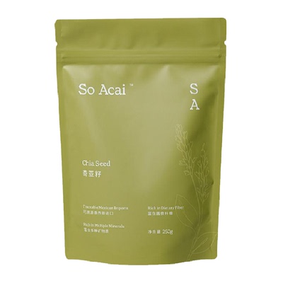 SOACAI奇亚籽开袋即食形成凝胶