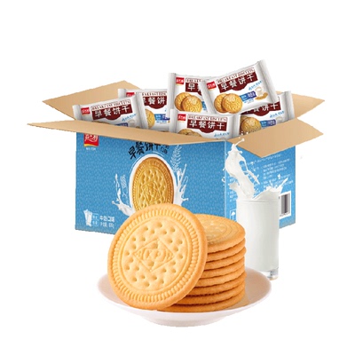 嘉士利牛奶味早餐饼代餐饼干