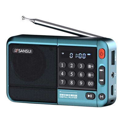 山水F33收音机评书机插卡音箱