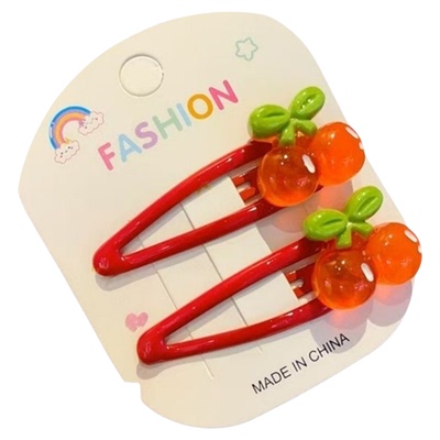 BB夹透明樱桃儿童草莓发夹