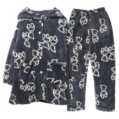 奢拉软绵绵贵妃绒秋冬季女士睡衣