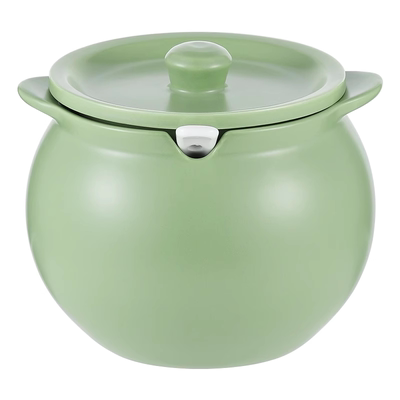 耐高温带盖陶瓷猪油罐辣椒油罐