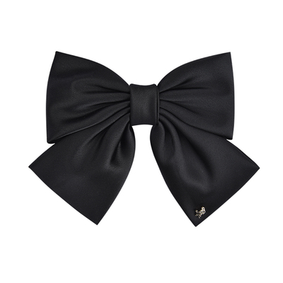 黑色蝴蝶结发卡法式弹簧夹
