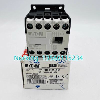 议价EATON伊顿穆勒 XTMC9A10小型接触器DILEM-10全新原装进口110V