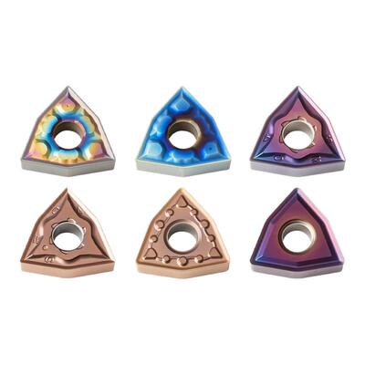 七彩高硬桃形外圆数控车刀片