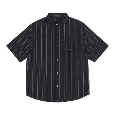 Secondorder复古条纹短袖衬衫