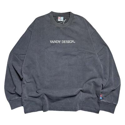 vandythepink 24ss VANDY DESIGN 水洗做旧宽松长袖T恤男女同款