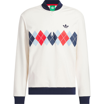 Adidas/阿迪达斯正品三叶草男士立领半拉链运动卫衣JH3871