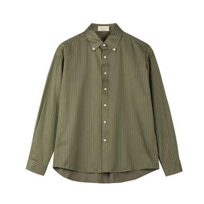 MCCEVTG廓形短款条纹小众衬衫男