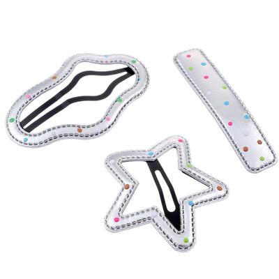 银色波点云朵星星发夹女2025新款