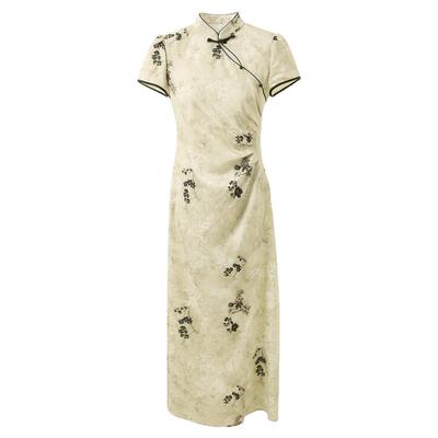 ibudu2025夏季新中式国风连衣裙