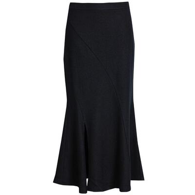 墨蒂珂长款A字鱼尾摆开叉半身裙