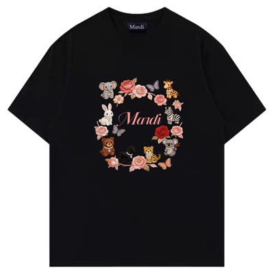 官方保障Mardi动物乐园短袖t恤女