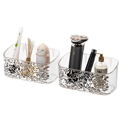 轻奢水波纹浴室收纳盒
