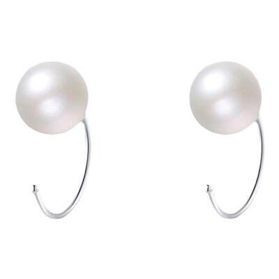 足银正品网红爆款珍珠耳钉气质耳