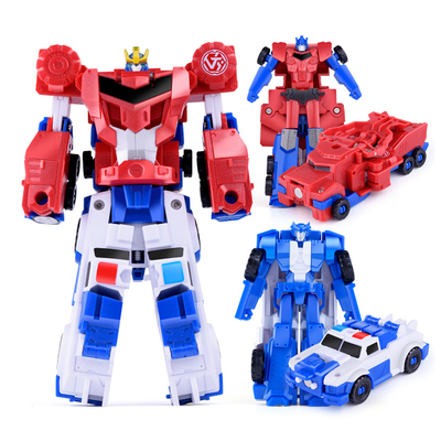 磁力机器人碰撞二合一模型战车