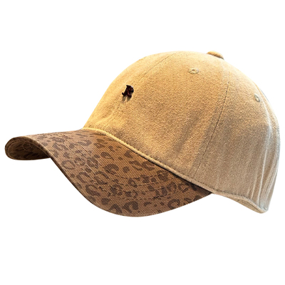 美式复古豹纹棒球帽子女