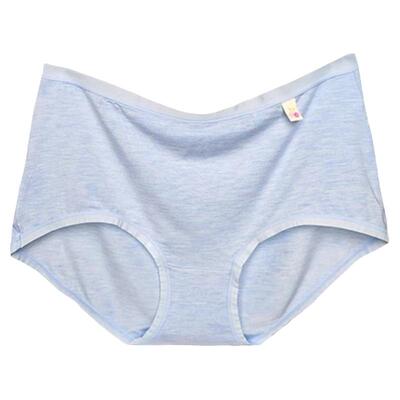 彩田莫代尔女包臀双色纱简约内裤