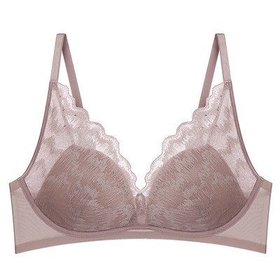 华歌尔聚拢蕾丝软支撑文胸内衣