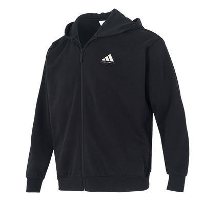 【自营】Adidas阿迪达斯外套男装宽松加绒连帽运动保暖夹克KB3064