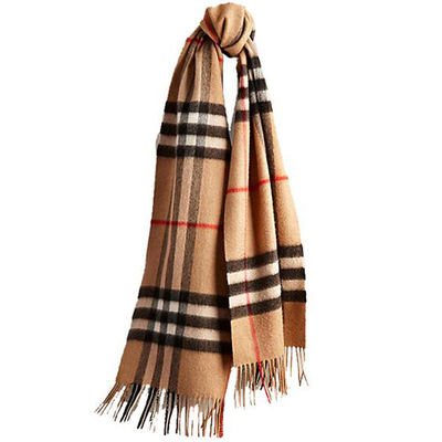 保暖巴宝莉冬季格纹羊绒披肩正品