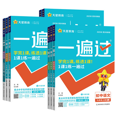 2025初中一遍过八年级同步练习册