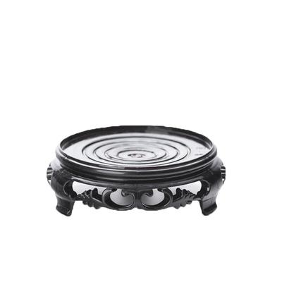 花盆底座托底垫塑料花托架石头盆景佛像工艺品鱼缸花瓶摆件托盘圆