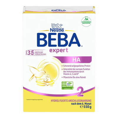 雀巢BEBAHA2段婴儿奶粉550g
