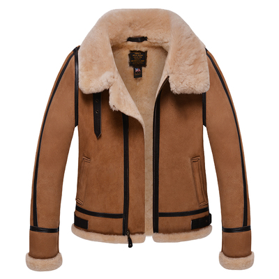 美国外套天然皮毛一体原装进口