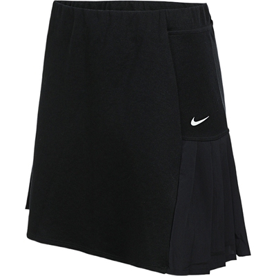 NIKE耐克女子高尔夫运动百褶拼接半身裙休闲百搭短裙IF8532-010