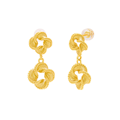 MITHAOL花隅系列耳钉2026新款爆款高级感轻奢小众复古拉丝耳环女