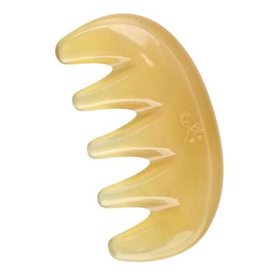 虞美人五齿牛角按摩梳实用