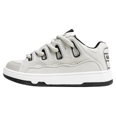 NewRockstarChoppa 小众潮牌厚底面包鞋男秋冬休闲百搭学生滑板鞋