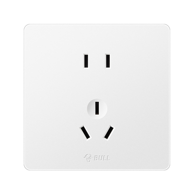 公牛86型奶油风开关插座