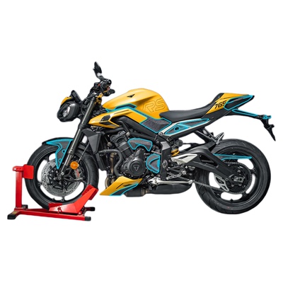 适用23款凯旋765RS碳纤维贴纸